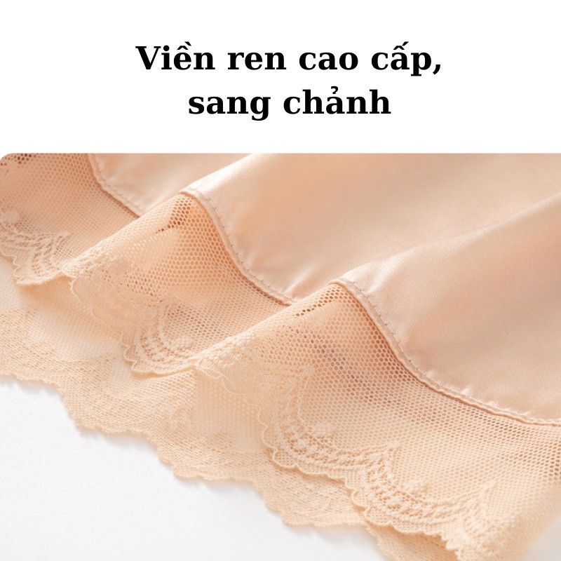 Quần mặc trong váy chất lụa mát mịn - Quần mặc váy viền ren xinh xắn, lưng chun mềm mại VALICA ...