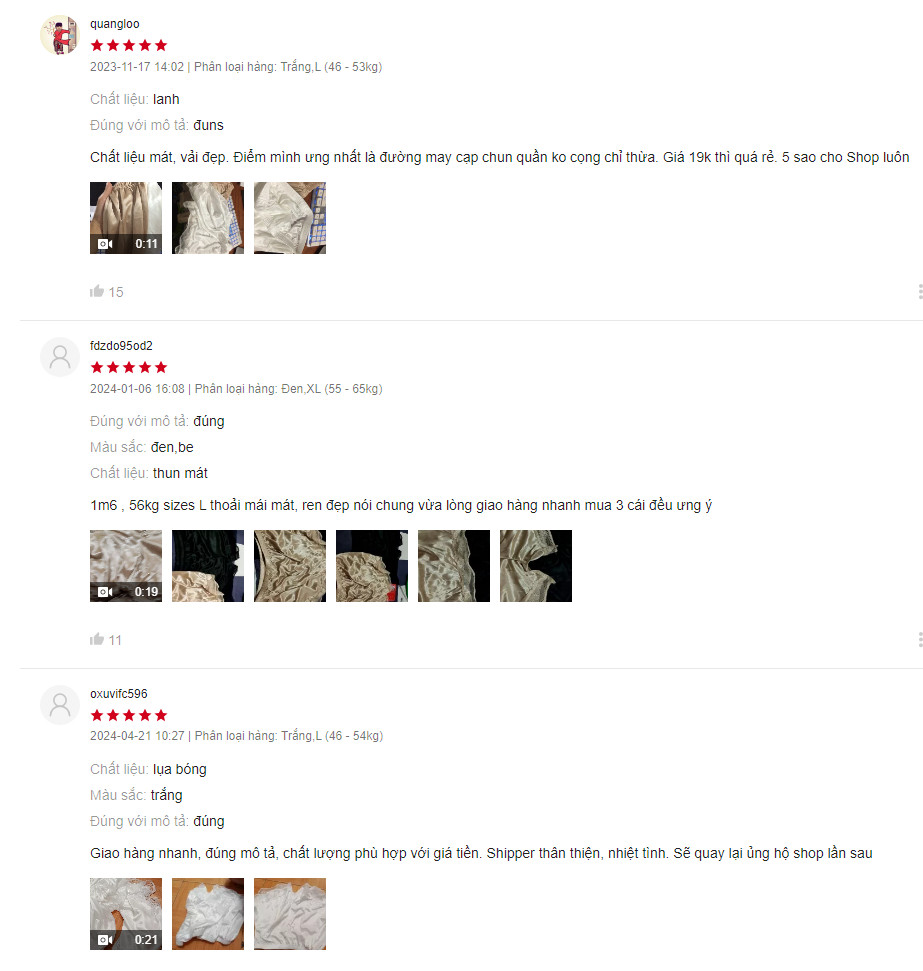 Quần mặc trong váy chất lụa mát mịn - Quần mặc váy viền ren xinh xắn, lưng chun mềm mại VALICA ...