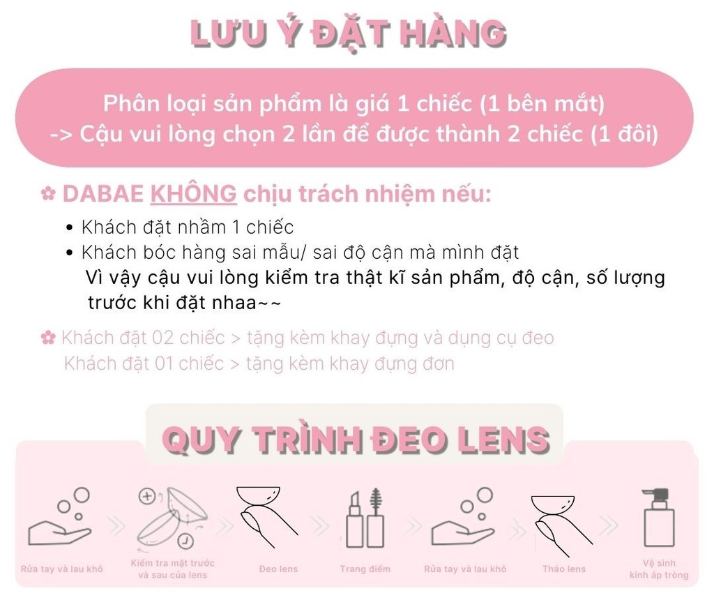 Kính áp tròng DABAE lens màu xám tráng gương 3 tháng DIA 14mm có độ cận ...
