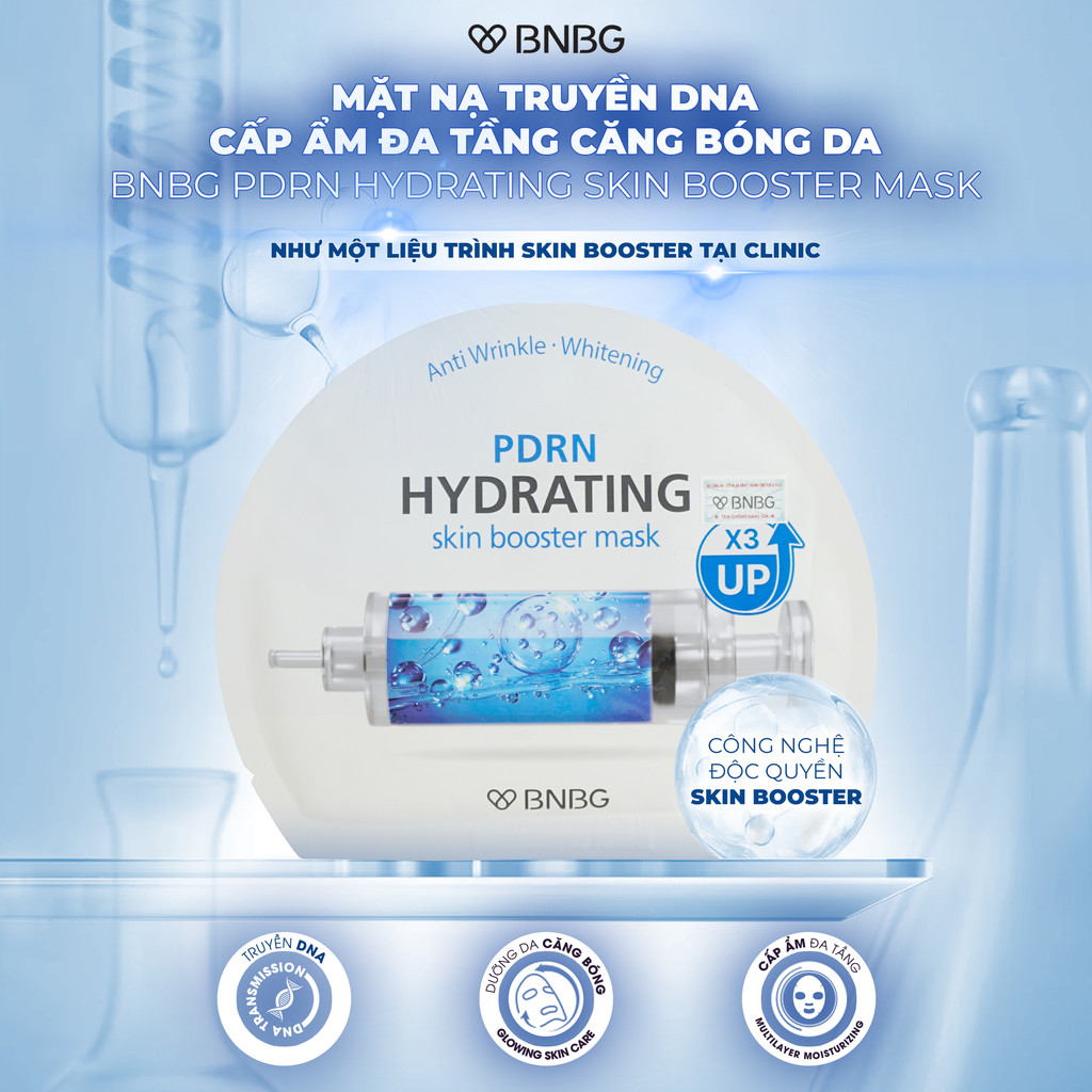 COMBO 10 MẶT NẠ CẤP ẨM ĐA TẦNG, CĂNG BÓNG DA BNBG PDRN HYDRATING ...