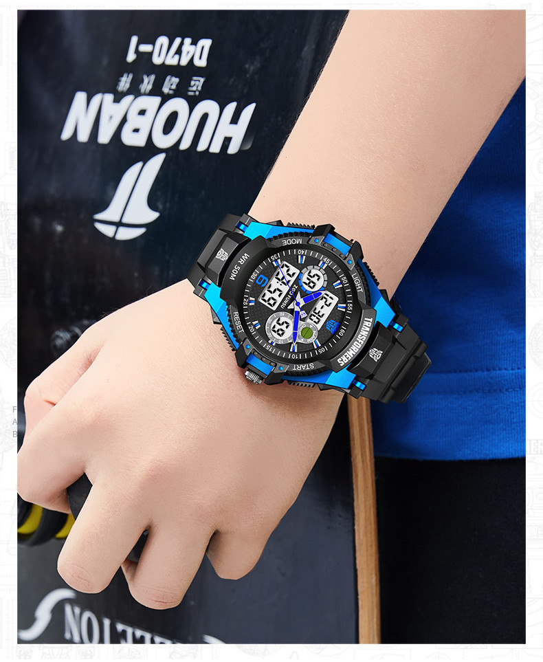 ZGO x Transformers Đồng hồ điện tử chống nước cho bé trai học sinh tiểu ...
