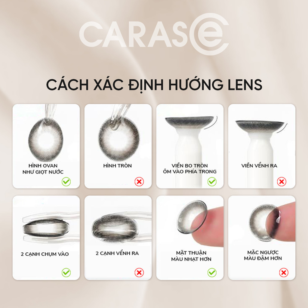Kính áp tròng khoá ẩm 14H 3 Tháng Màu Nâu CARASE, Lens cận LAVIER BROWN (1 bên mắt) | Shopee ...