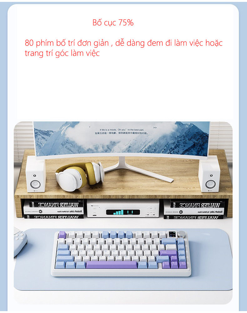 [HỎA TỐC HN - HCM] Bàn phím cơ Xinmeng M75 | Case nhựa | Led RGB ...