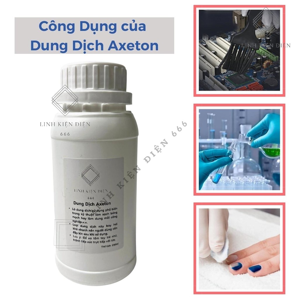 Axeton dung dịch aceton công nghiệp rửa mạch acetone tẩy móng tay ...