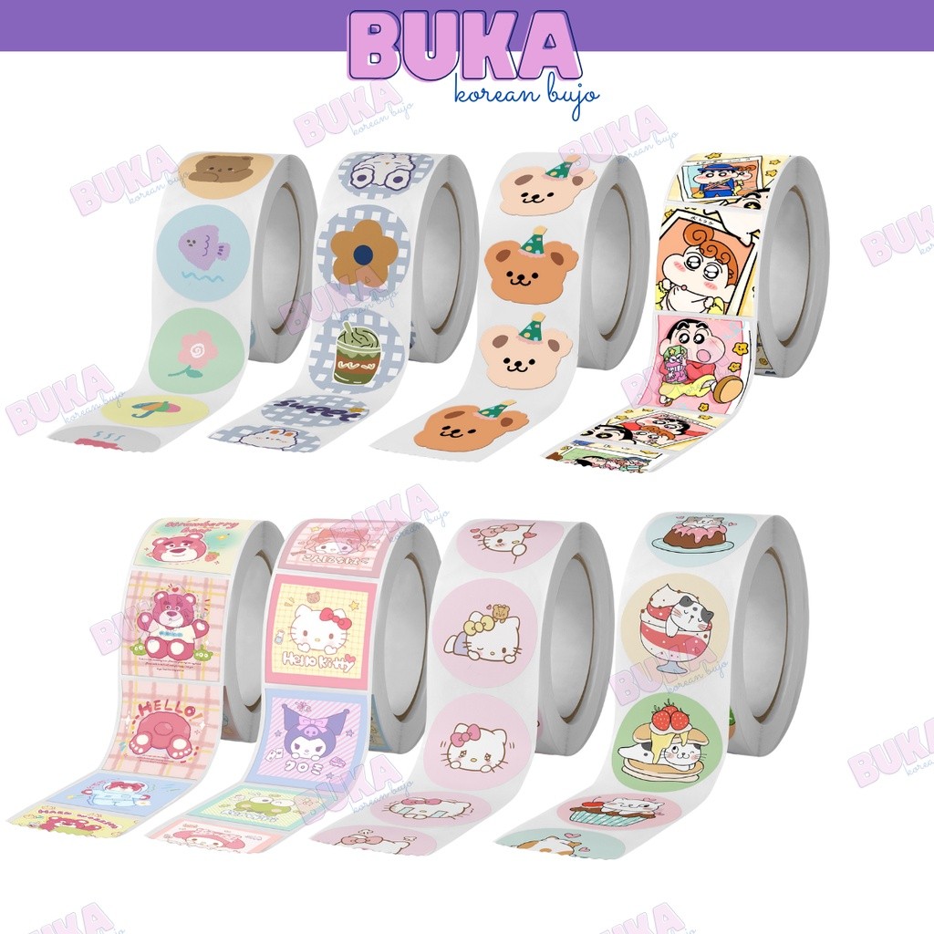 Cuộn 500 nhãn dán Sticker niêm phong Buka tem Thank You 500 miếng dán ...