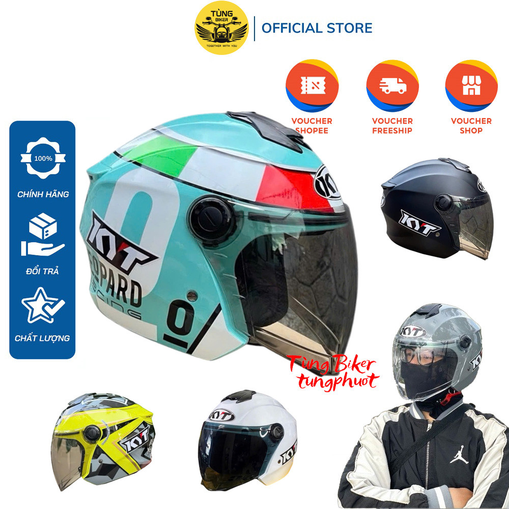 Mũ Bảo Hiểm 3/4 Royce XH01 2 Lớp Kính Đủ Màu Chính Hãng - Bảo Hành 12 tháng (Tặng Bộ Tem KYT ...