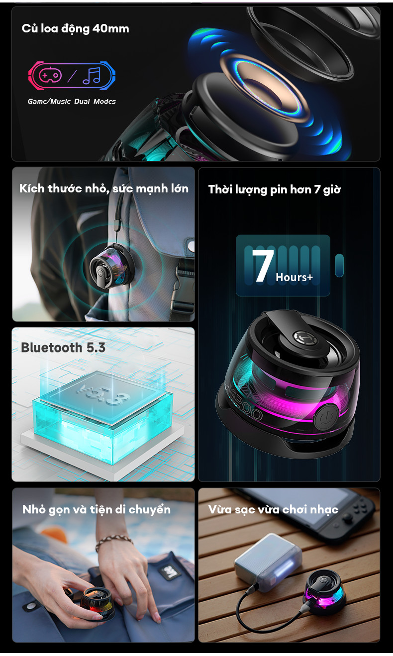 Loa Bluetooth Mini EDIFIER G200 | Tích Hợp Nam Châm | Thiết Kế Trong ...