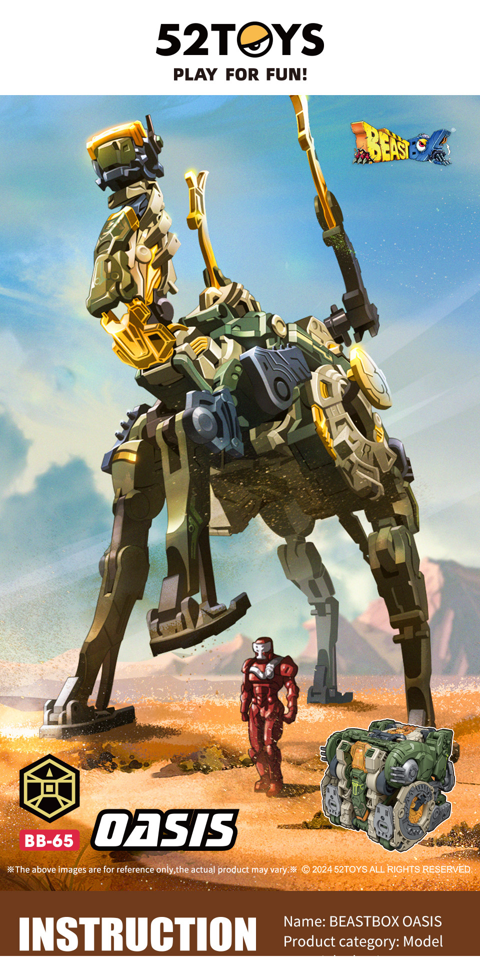 52TOYS đồ chơi lắp ráp mô hình transformers figure BEASTBOX BB-65 Oasis ...