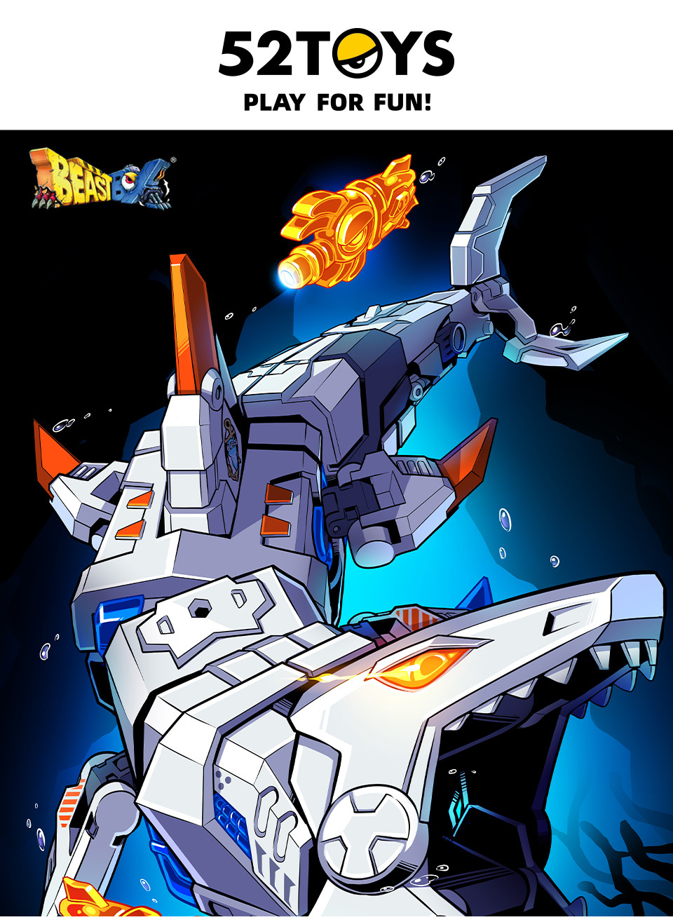 52TOYS đồ chơi lắp ráp mô hình Transformers Figure BEASTBOX BB-17GW Great White | Shopee Việt Nam