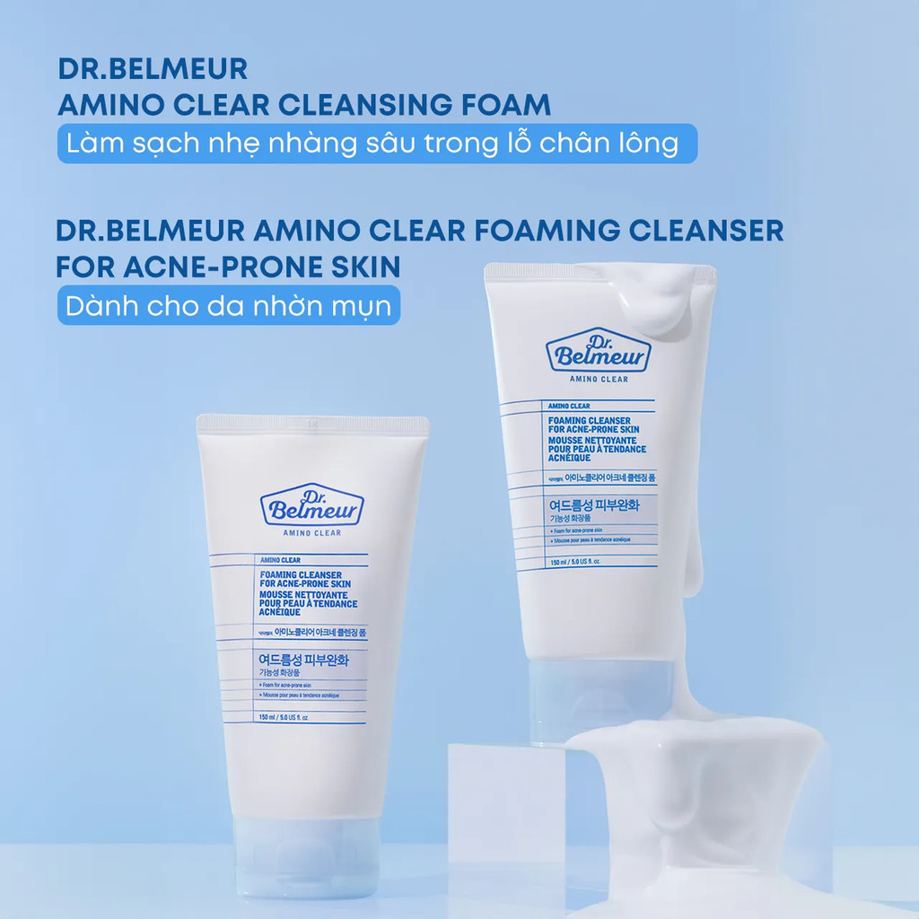 [NGÀY CUỐI SĂN SALE] Sữa Rửa Mặt Dành Cho Da Mụn THE FACE SHOP DR.BELMEUR AMINO 150ml | Shopee ...