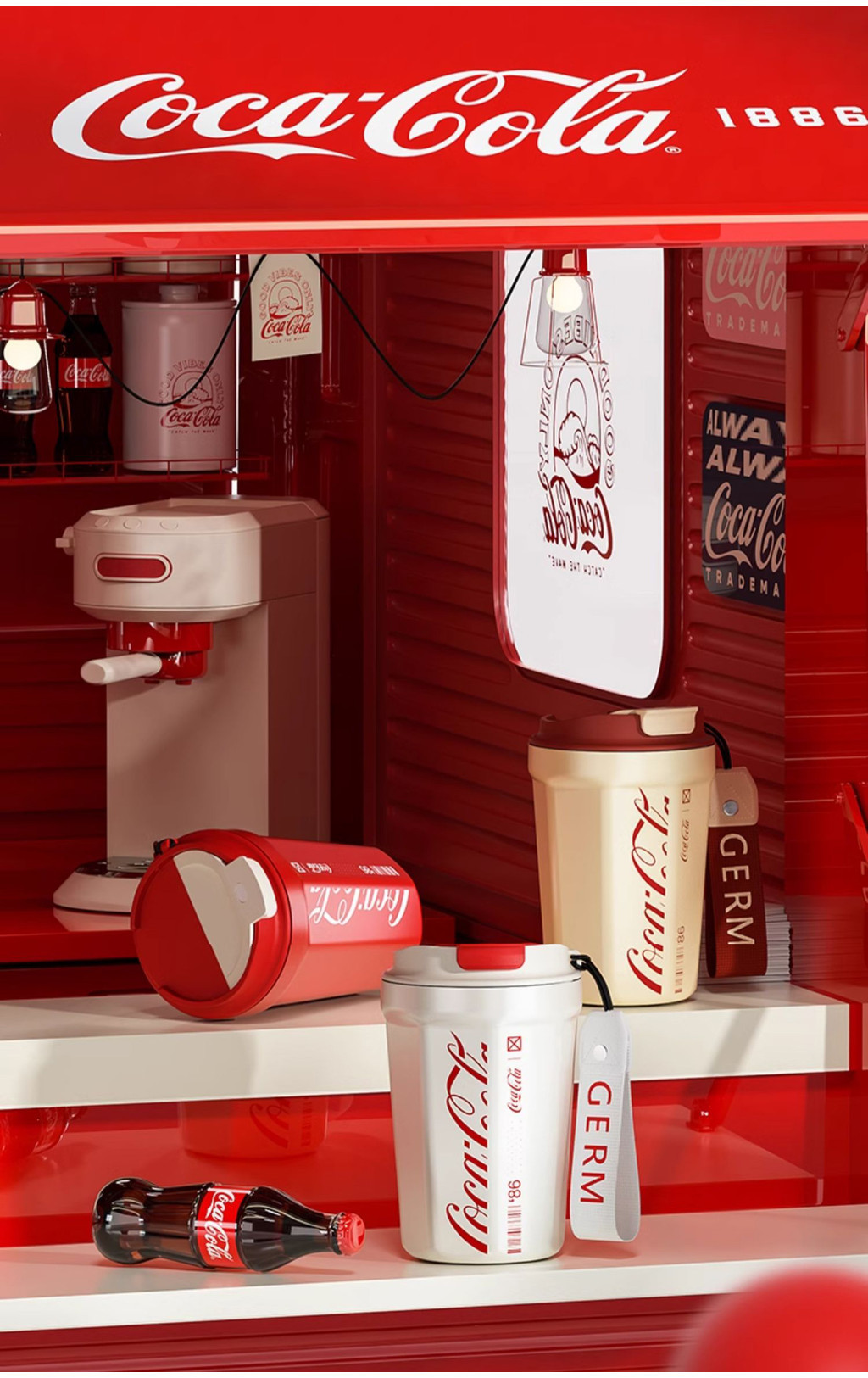 Ly Giữ Nhiệt GERM Coca-Cola 390ml Inox 316 Nguyên Khối - GPS-2124VP-CCR ...