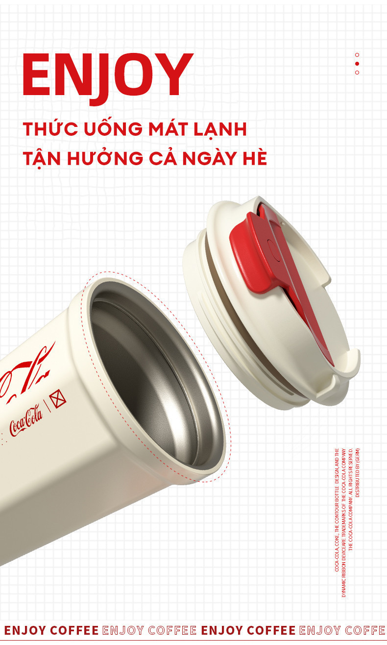 Ly Giữ Nhiệt GERM Coca-Cola 390ml Inox 316 Nguyên Khối - GPS-2124VP-CCR ...