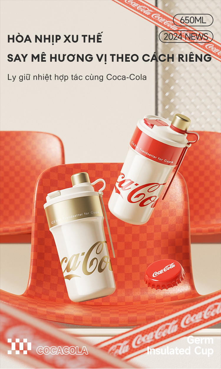Ly Giữ Nhiệt Cao Cấp GERM Coca-Cola 650ml Phiên Bản Retro Inox 316 ...