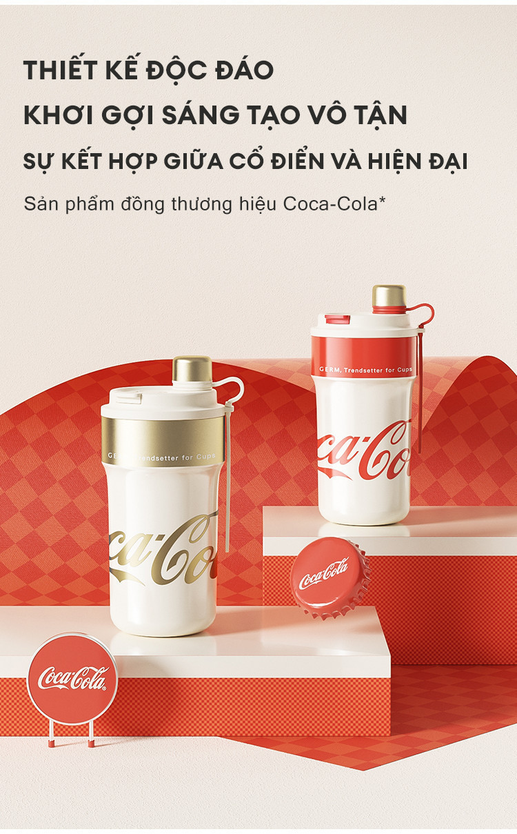 Ly Giữ Nhiệt Cao Cấp GERM Coca-Cola 650ml Phiên Bản Retro Inox 316 ...