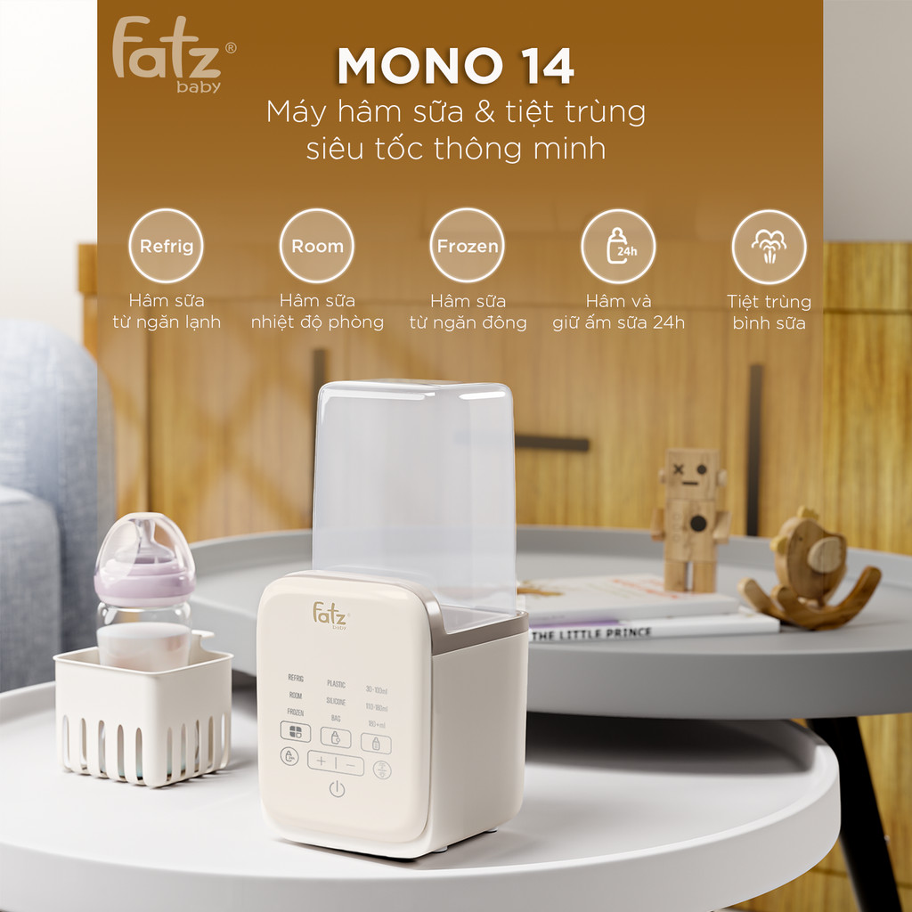 Máy hâm sữa & tiệt trùng Fatz Baby Mono 14 Siêu tốc và Thông minh ...