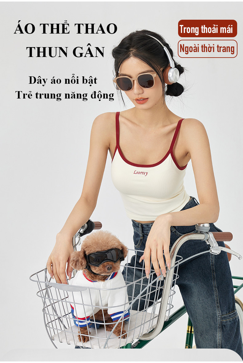 Leorrey-Áo Tập Yoga Gym Hai dây đệm mút cố định Chất thun gân cao cấp | Shopee Việt Nam