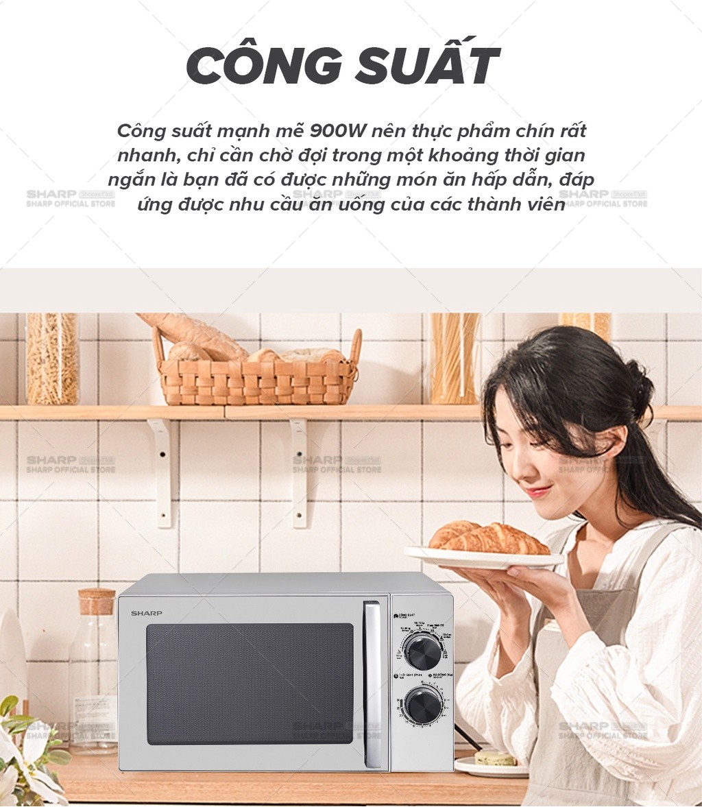 [Sharpx Shopee Live] Lò vi sóng cơ Sharp R-32A2VN-S (23 lít), BH 12 tháng | Shopee Việt Nam
