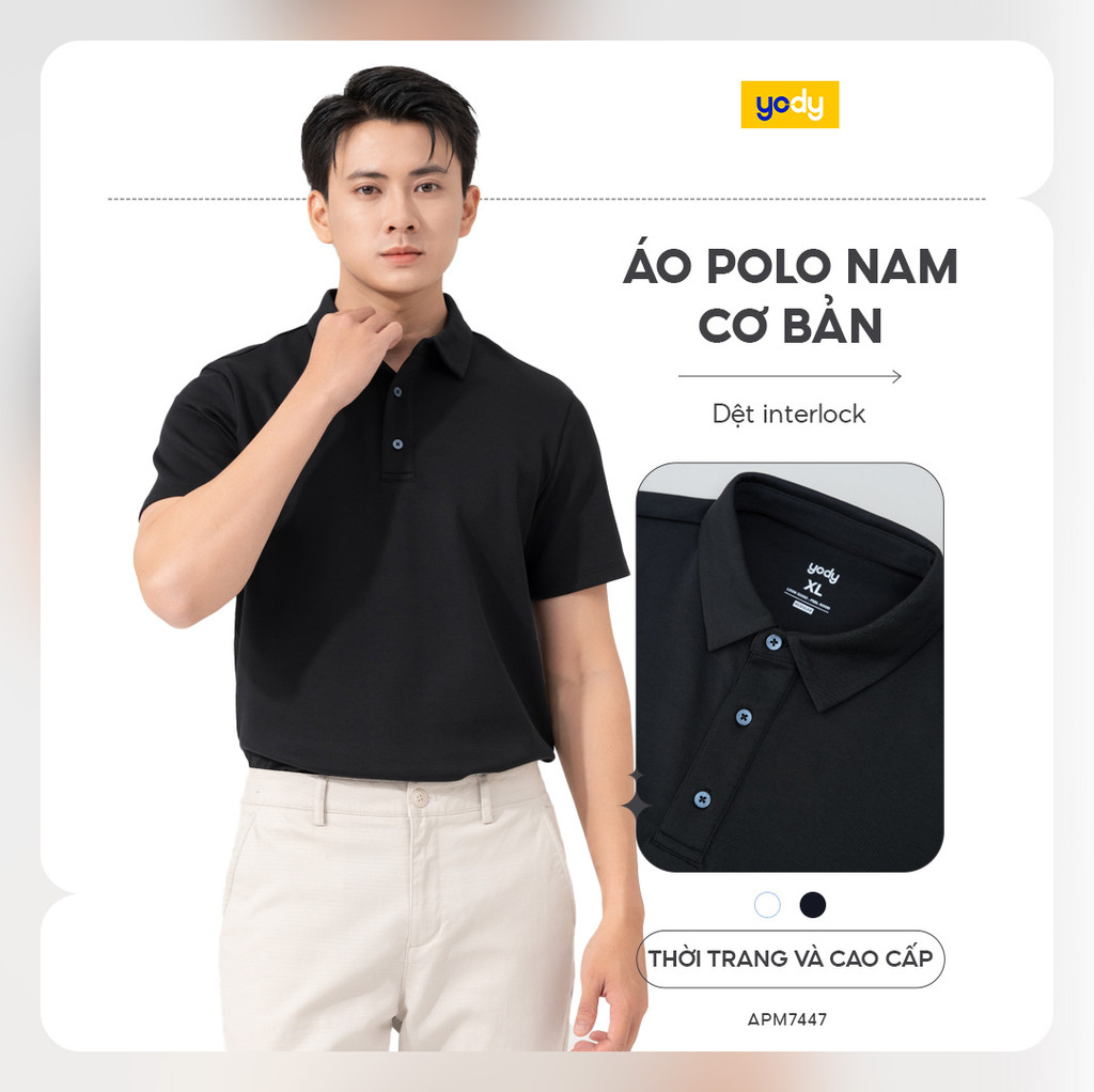[Sale T6] Áo polo nam Yody basic cơ bản năng động co giãn thoải mái khi ...
