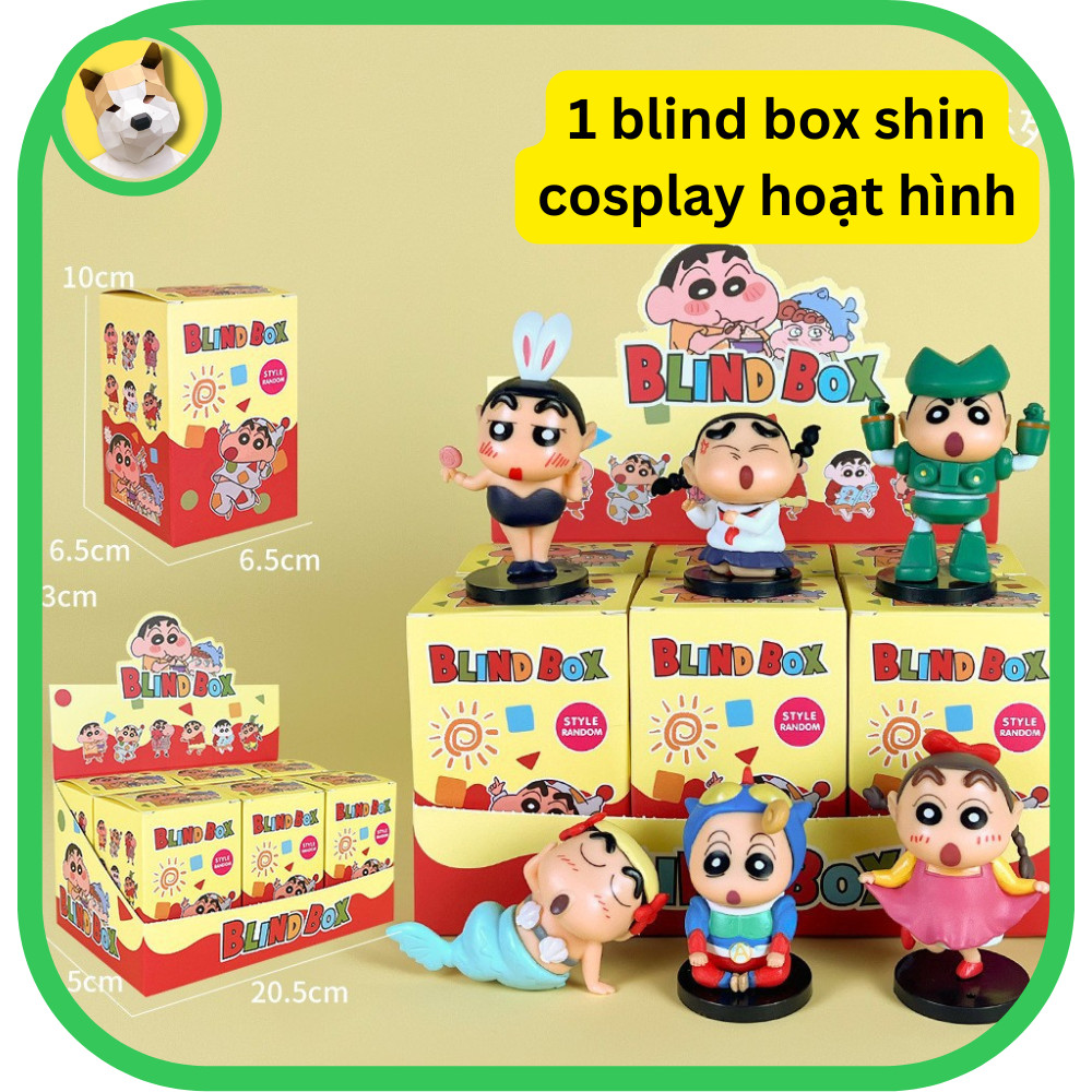 ( CÓ HỘP) Blind Box Shin Shinosuke Hộp mù Shin cosplay hoạt hình coslay ...