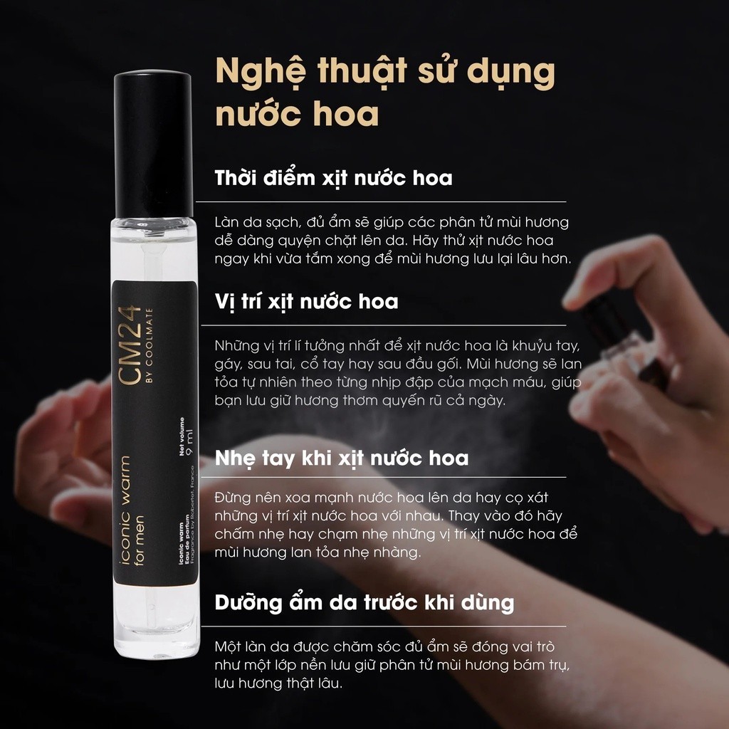 Nước Hoa Nam CM24 ICONIC WARM Eau de Parfum Tone Mùi Ấm Đặc Trưng Sang ...