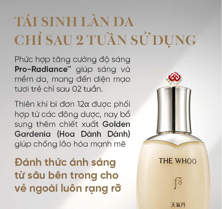 [THE WHOO OFFICIAL] Nước cân bằng tái sinh da Cheongidan Rejuvenating Pro-Radiance Balancing ...