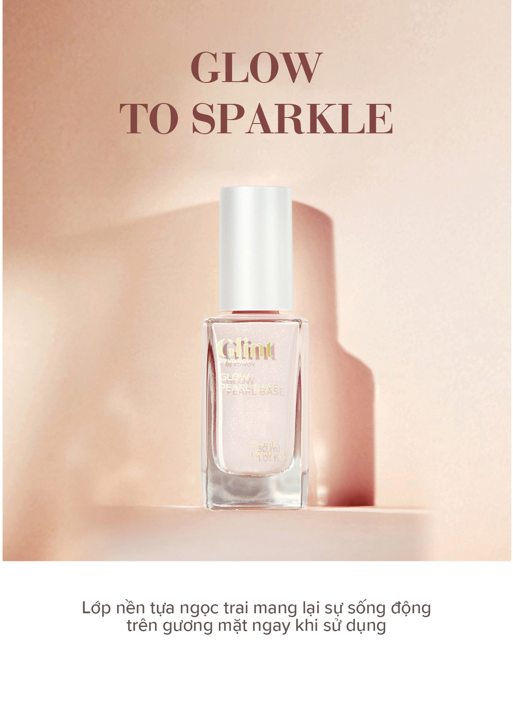 [Glint By VDIVOV Official] Kem lót ngọc trai Glint 30ml dưỡng ẩm, da ...