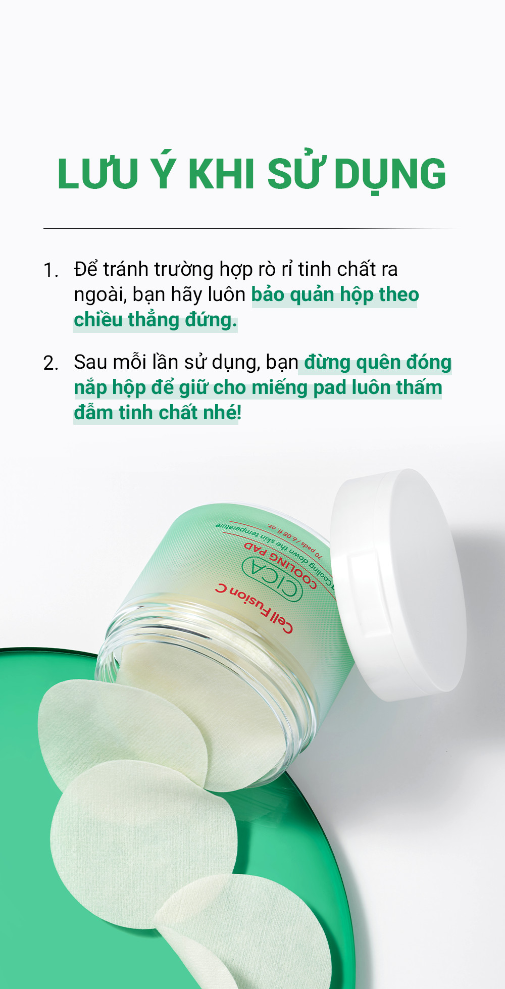 Toner Pad Rau Má Làm Lạnh Hạ Nhiệt -5 Độ Giảm Mụn & Làm Dịu Da Ứng Đỏ ...