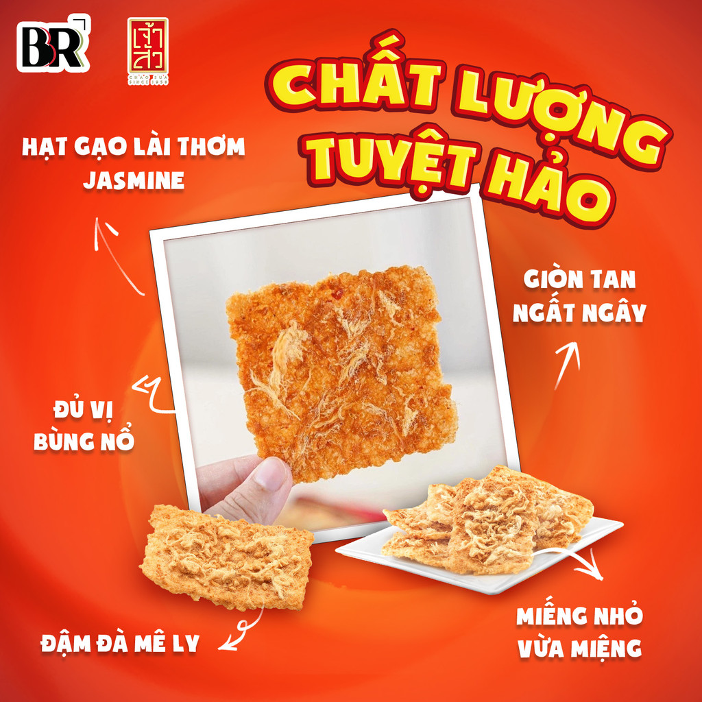 Combo Cơm Cháy Chà Bông Chaosua Thái Lan Siêu Giòn Đủ Vị 60g | Shopee Việt Nam