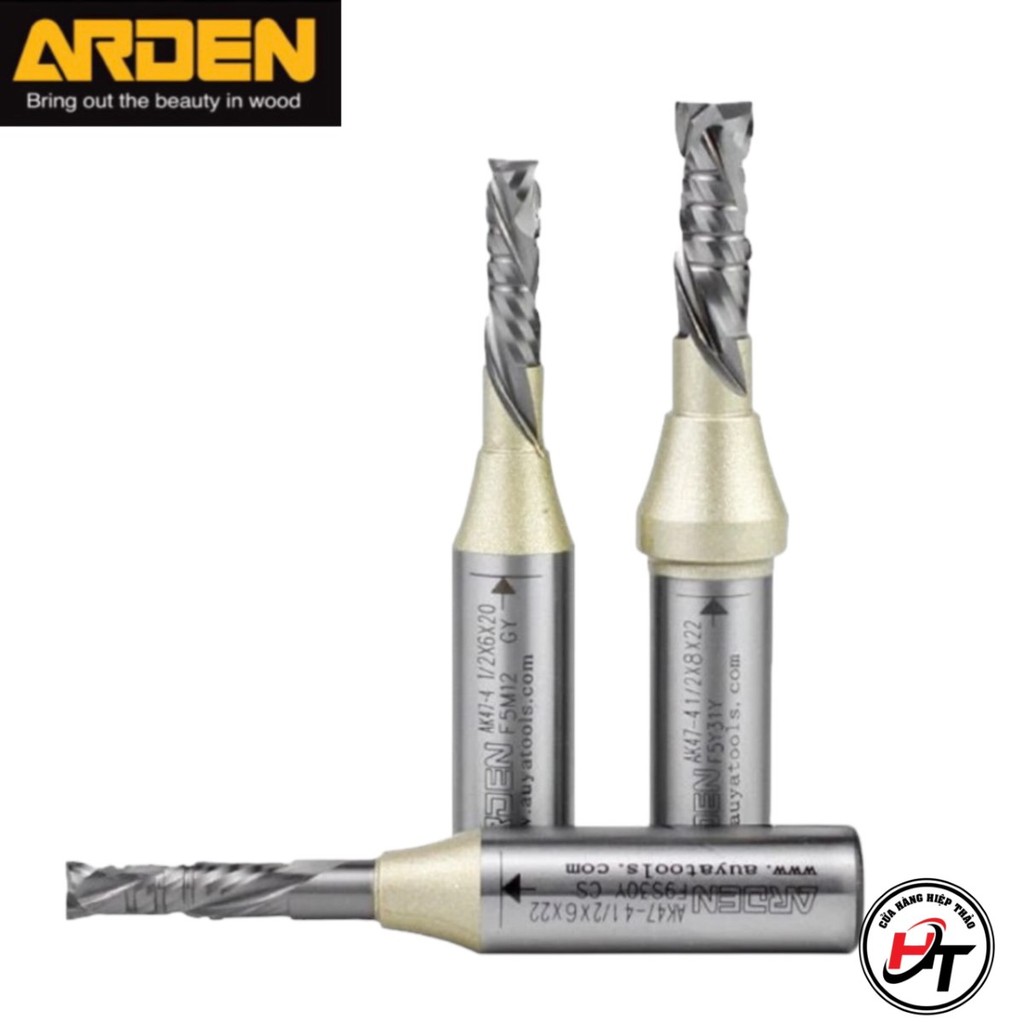 Mũi cắt CNC gỗ xoắn ARDEN dao phay 2 me khoan plywood TCT 6mm 8mm AK47 ...