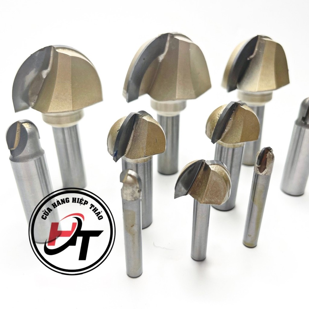 Mũi phay alu soi gỗ cnc quả đào tròn lưỡi phay rãnh dao cầu 6mm 0502 ...