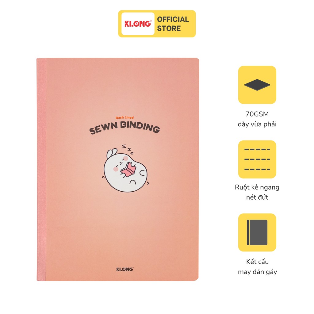 Vở kẻ ngang KLONG B5 70 GSM 80 120 200 300 trang; MS: 800, 801, 802 ...