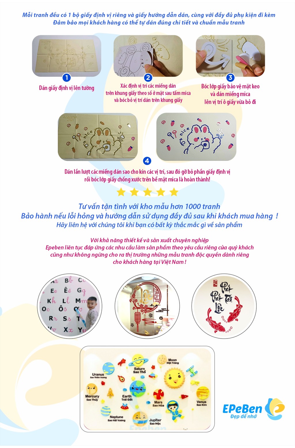 Tranh mica EPeBen dán tường nổi 3d bóng đèn success teamwork decor ...