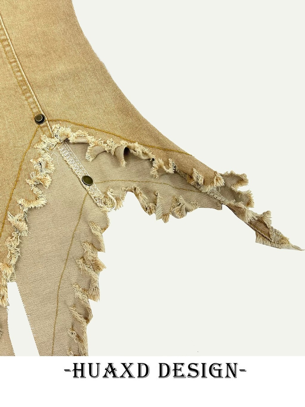 JB022 Set áo hai dây tua rua phong cách cổ điển quần Jean ống rộng hách ...