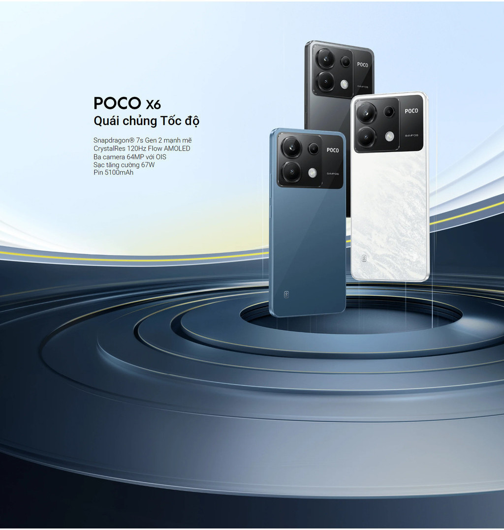 [NHẬP MÃ XM250 GIẢM 250K] Điện thoại POCO X6 5G (12+256GB) | AMOLED ...