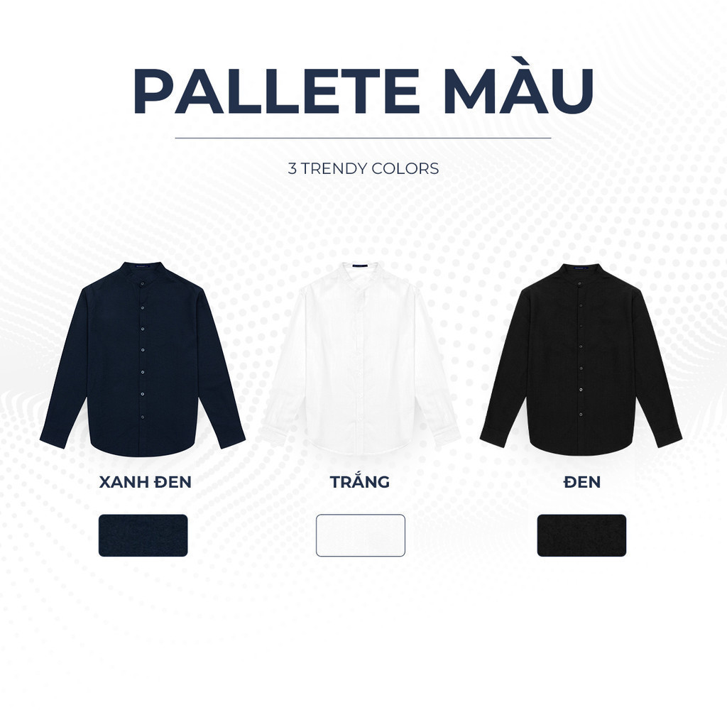 Áo sơ mi nam tay dài LINEN POLOMANOR vải đũi cao cấp, cổ trụ nam tính, trẻ trung, thanh lịch ...