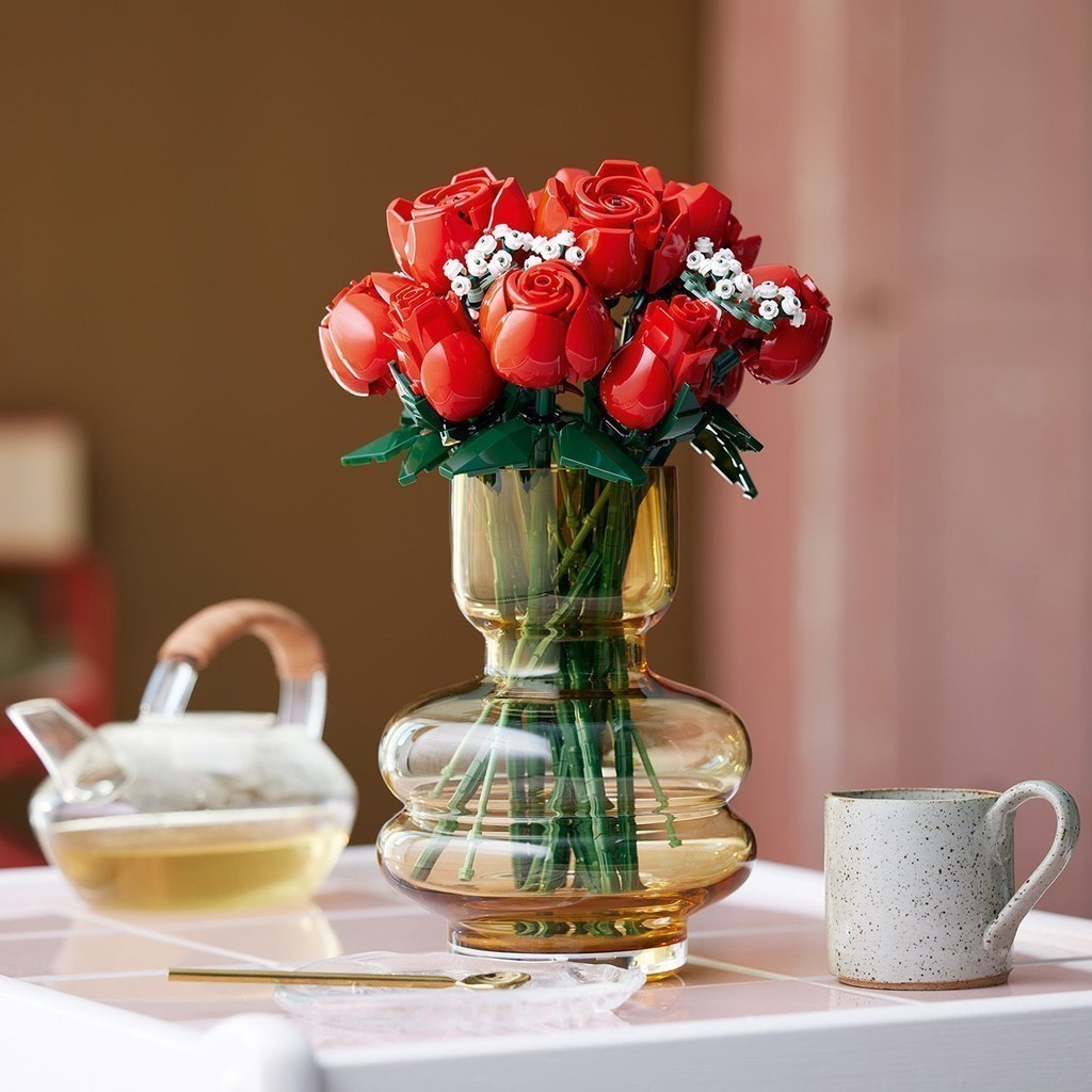 LEGO BOTANICALS 10328 Đồ chơi lắp ráp Bó hoa hồng LEGO® Icons (822 chi ...