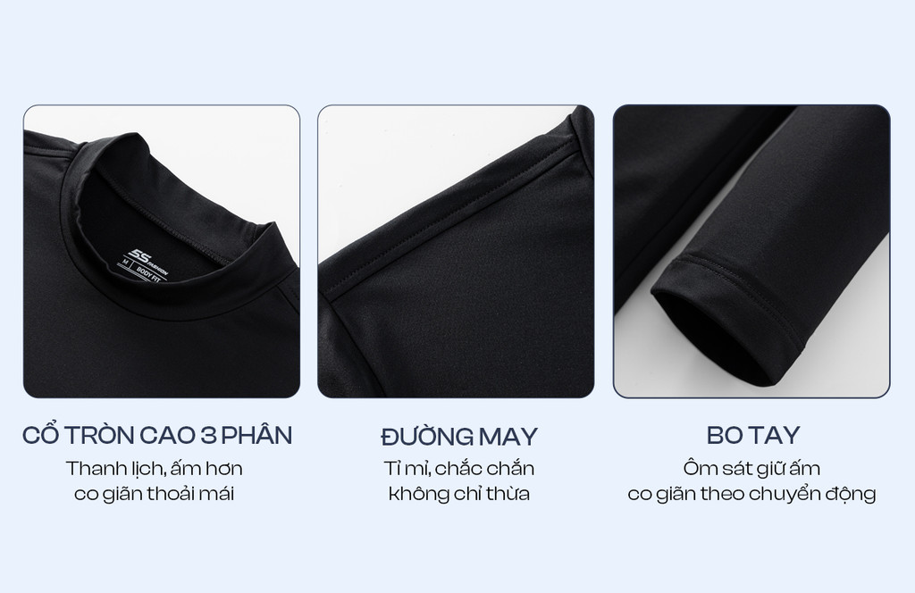 [BÁN CHẠY] Áo Giữ Nhiệt Nam HEAT-TECH Extra-warm 5S FASHION Cổ 3 Phân ...