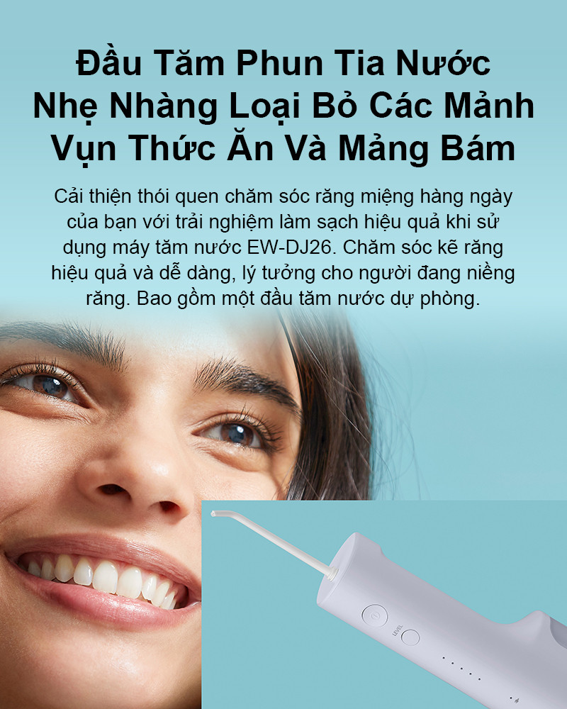 [Chính hãng] Máy tăm nước cầm tay Panasonic EW-DJ26 - Bảo hành 12 tháng | Shopee Việt Nam