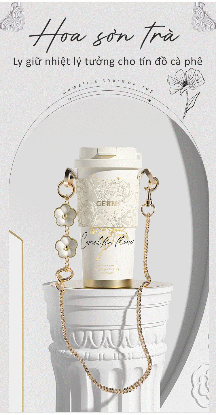Ly Giữ Nhiệt GERM Hoa Sơn Trà 500ml - Inox 316 - Quà Sinh Nhật - Quà Tặng Cao Cấp - GE-23AW-B77 ...