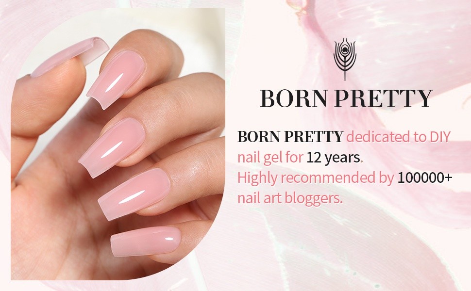 BORN PRETTY Sơn Biab Nhanh Builder Gel Biad Gắn Móng Tay Trong Suốt Màu ...