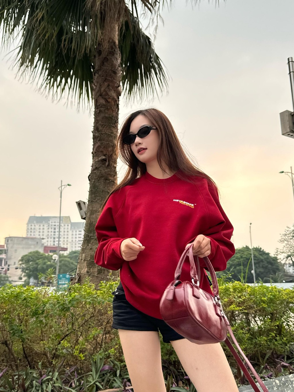 Áo Sweater Raglan Local Brand NEVASOME Neverless Nỉ Lót Lông Cừu 5 Màu ...