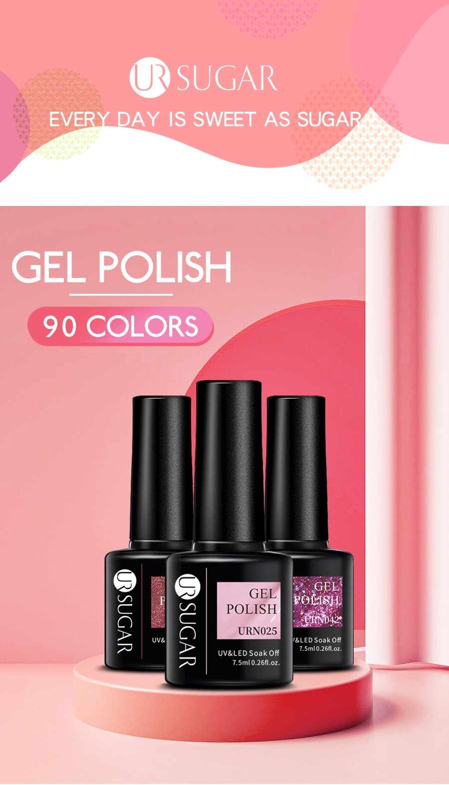 Ur SUGAR 7.5ml Nhiều Màu Sắc Set 12 Lọ Gel Sơn Móng Tay | Shopee Việt Nam