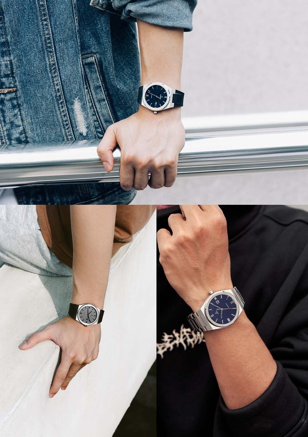 Đồng Hồ Nam Curnon Detroit M-85 Dây Kim Loại Chính Hãng Kèm Lịch Số Thể ...