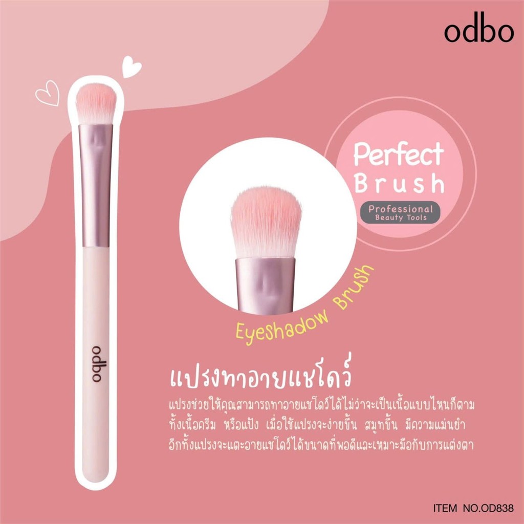 Bộ cọ trang điểm 4 cây Odbo Perfect Brush OD838 tặng kèm túi đựng nhỏ gọn tiện lợi đa năng đầu ...