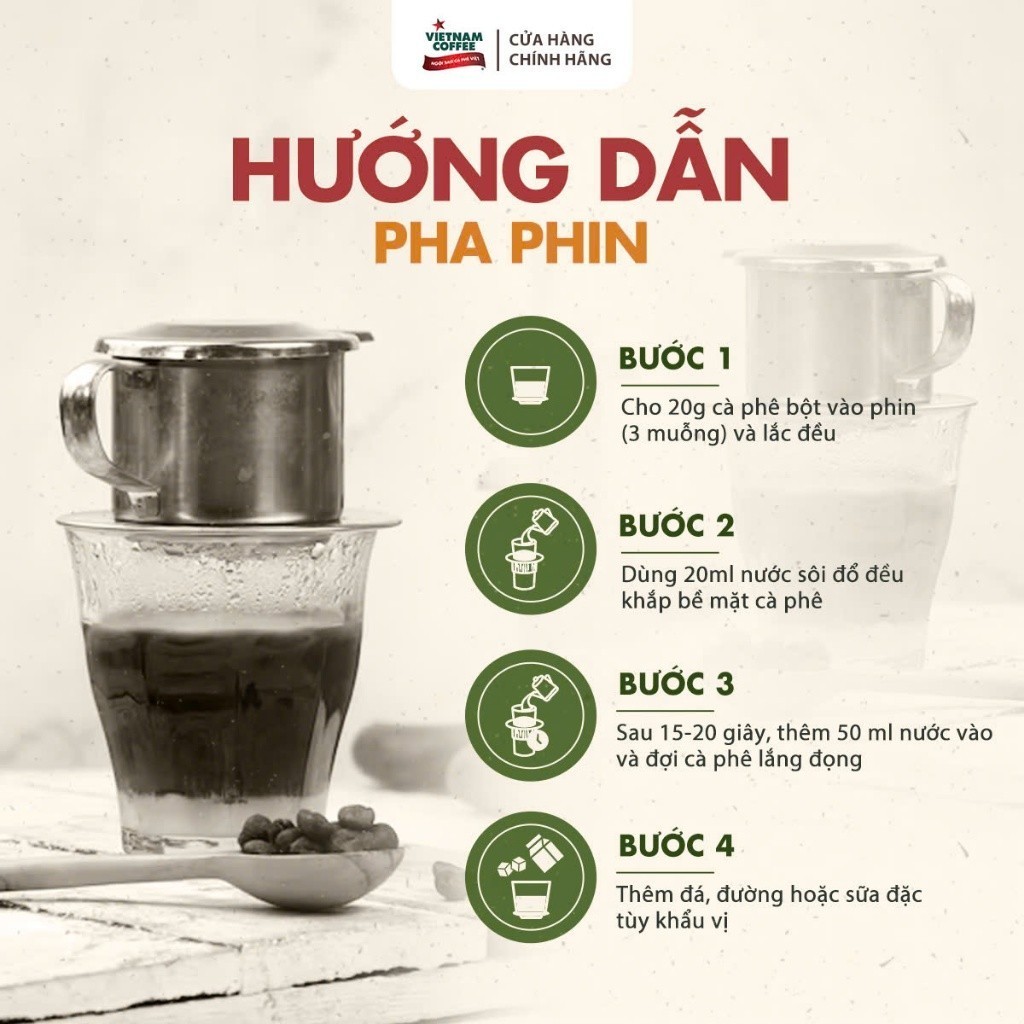 Mua 2 Tặng 1 - Vietnam Coffee Cà phê rang xay truyền thống 100% Robusta ...