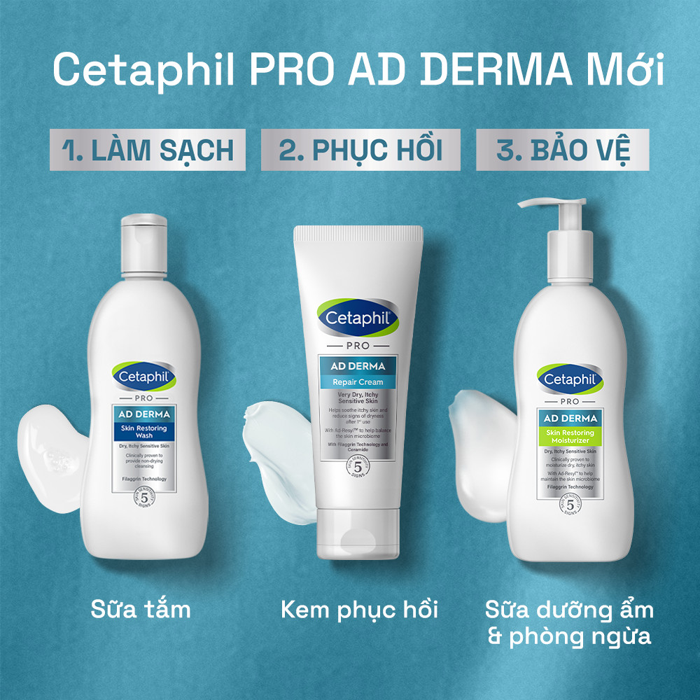 Kem làm dịu và phục hồi dịu lành dành cho da khô, ngứa CETAPHIL PRO AD ...