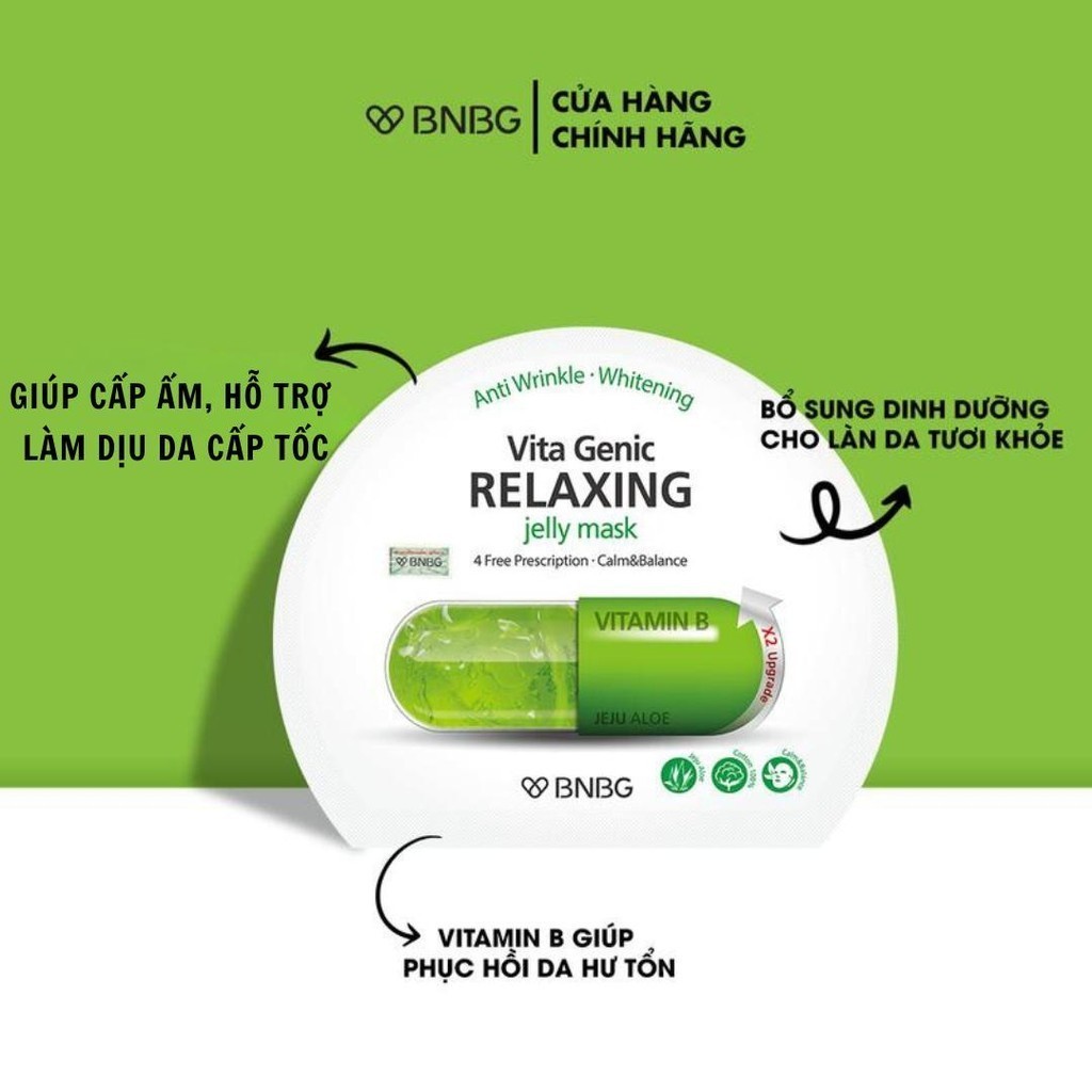 (KOL) Combo 10 Mặt Nạ BNBG Mix Hỗ Trợ Phục Hồi Da BNBG Vita Genic Jelly ...