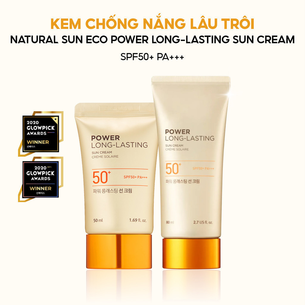 [SALE]Combo Kem Chống Nắng Lâu Trôi THE FACE SHOP Natural Sun Eco Power ...