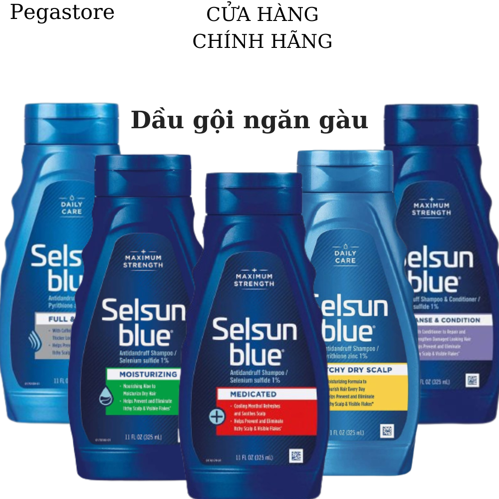 Dầu gội tr﻿ị gàu Selsun Blue Antidandruff Shampoo dầu gội chống gàu sel ...