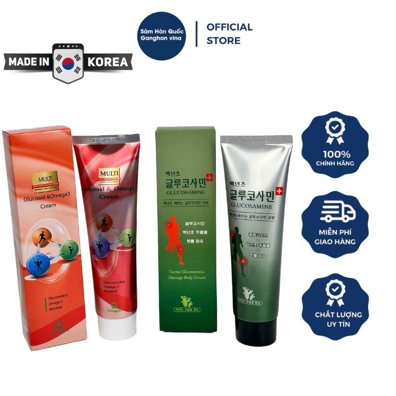 Dầu lạnh Hàn Quốc Glucosamine, Omega 3 và Menthol (150ml - 165ml ...